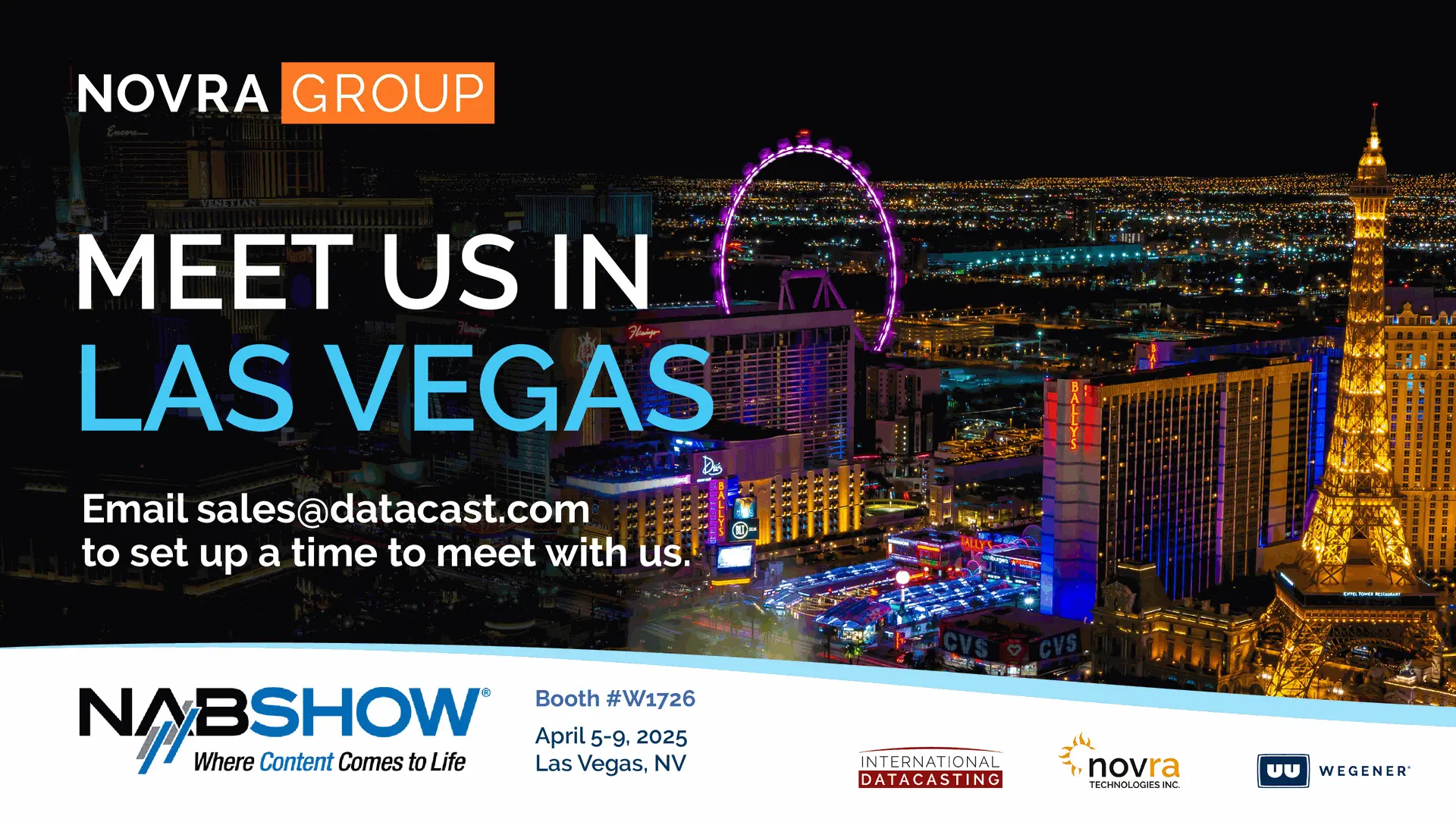 Novra Group Unveils New Cortex Control Platform at NAB Show 2025 | Wegener